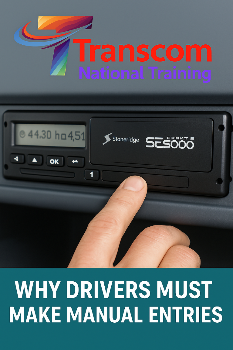 Manual Entries on Digital Tachographs | Avoid £300 Fines